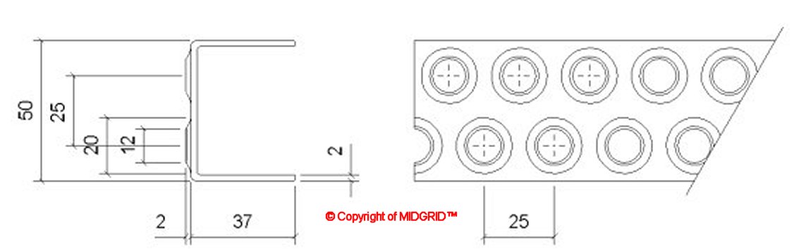 Ladder Rungs in Mild Steel, Stainless Steel and Aluminium