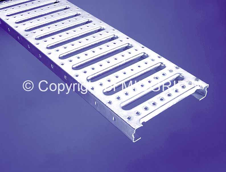 Perforated Slotted Type Planking Q Grating in Mild Steel and Aluminium