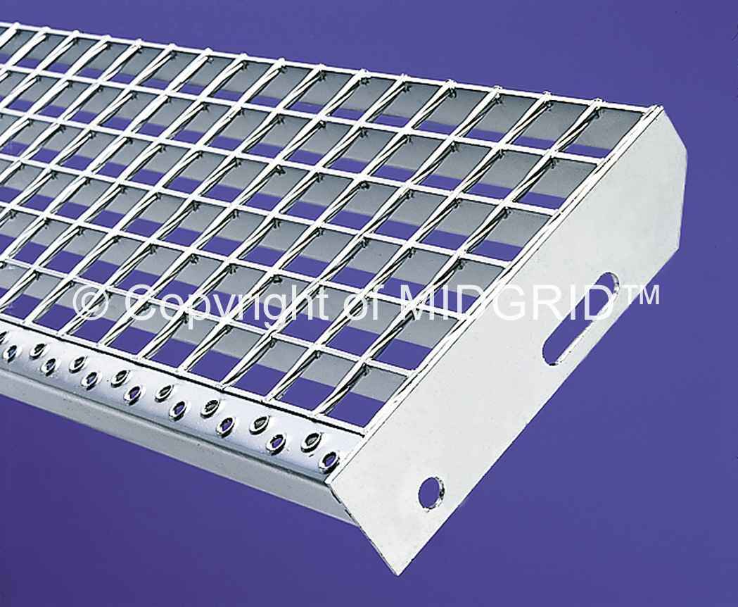 Open Mesh Steel Flooring Gratings including Stair Treads and Ladder Rungs