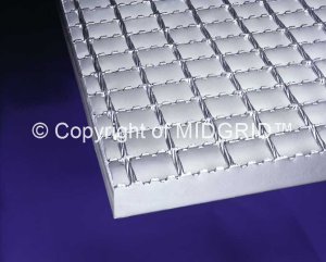 Serrated Top Open Mesh Steel Grating Panels