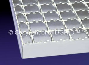 Serrated Top Open Mesh Steel Grating Panels