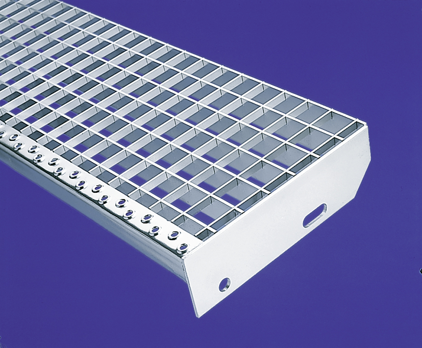 Open Mesh Steel Stair Treads Standard Stock